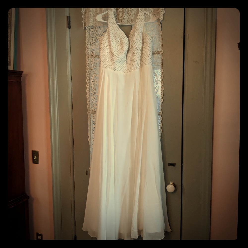 The Secret Dress Sequin Bodice Prom Gown. - Gem